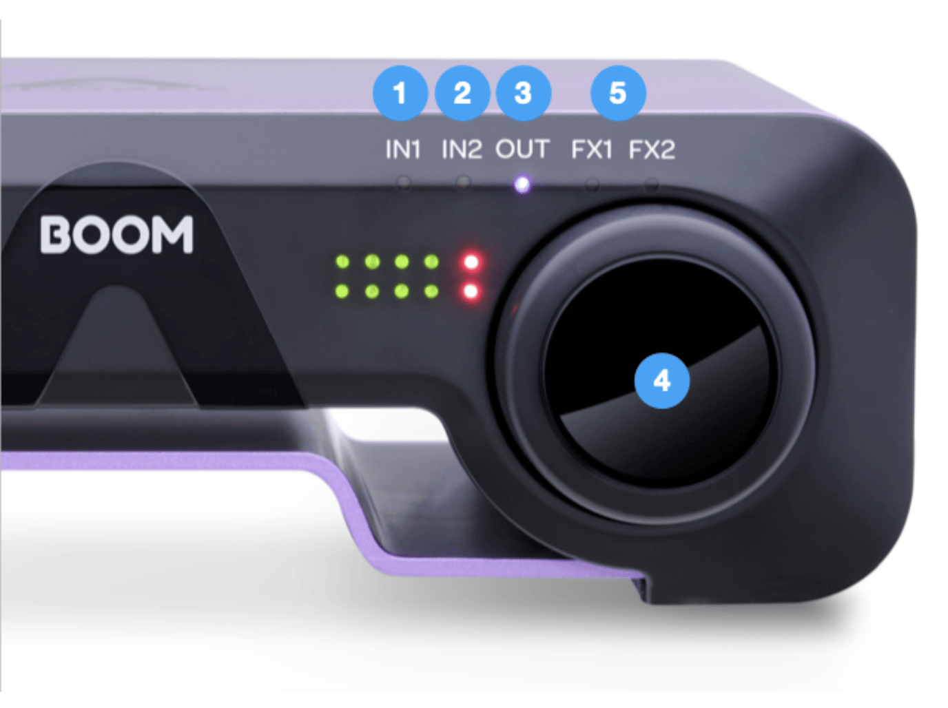 BOOM's LED Indicator lights