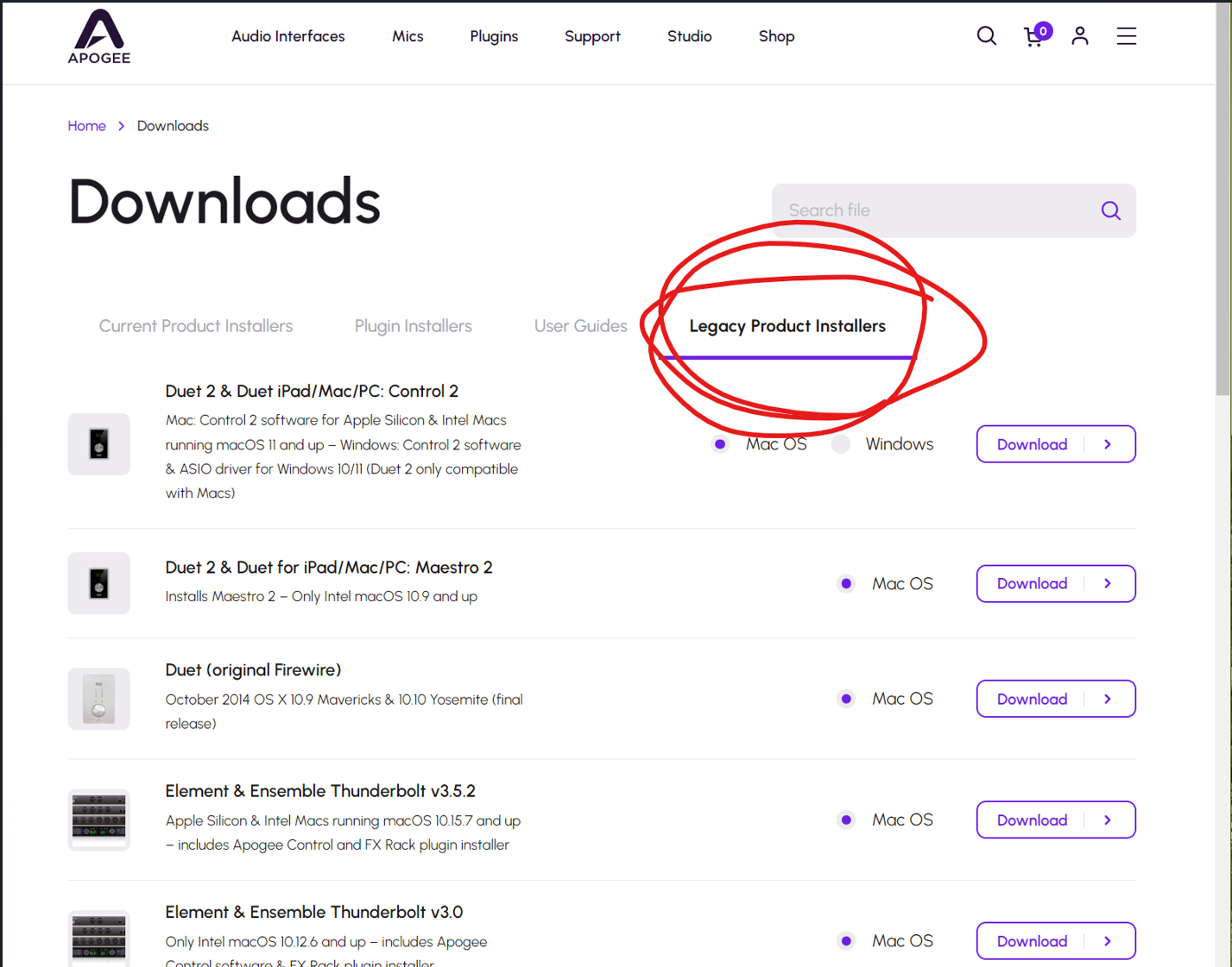 Apogee Product Registration - Where do I Register & Download Software