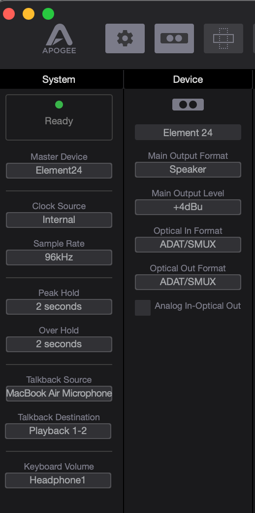 How to setup and test optical inputs and outputs in Control for Element ...