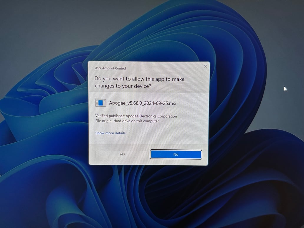 How to uninstall Apogee drivers from Windows 11